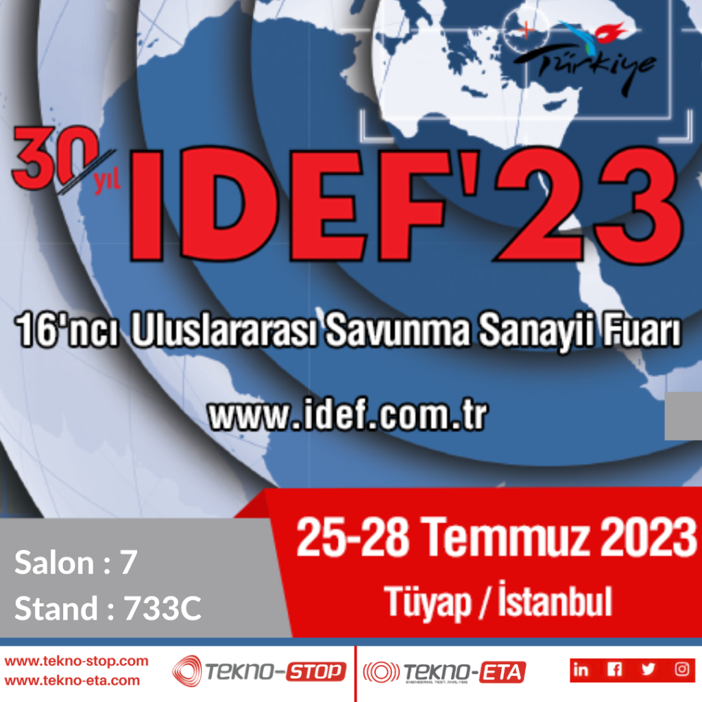 IDEF’23 Fuarı’ndaki Standımıza Davetlisiniz! - Tekno Stop